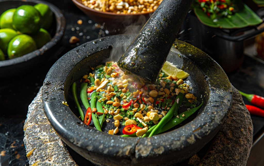Som Tam - Thai Green Papaya Salad - Hungry Ghost Food and Travel