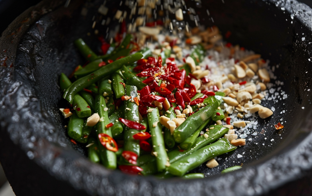 Som Tam - Thai Green Papaya Salad - Hungry Ghost Food and Travel