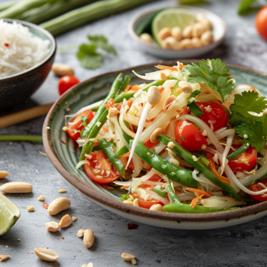 Som Tam - Thai Green Papaya Salad - Hungry Ghost Food and Travel