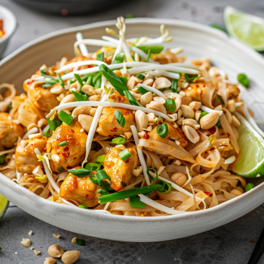Quick Chicken Pad Thai - Hungry Ghost Food and Travel