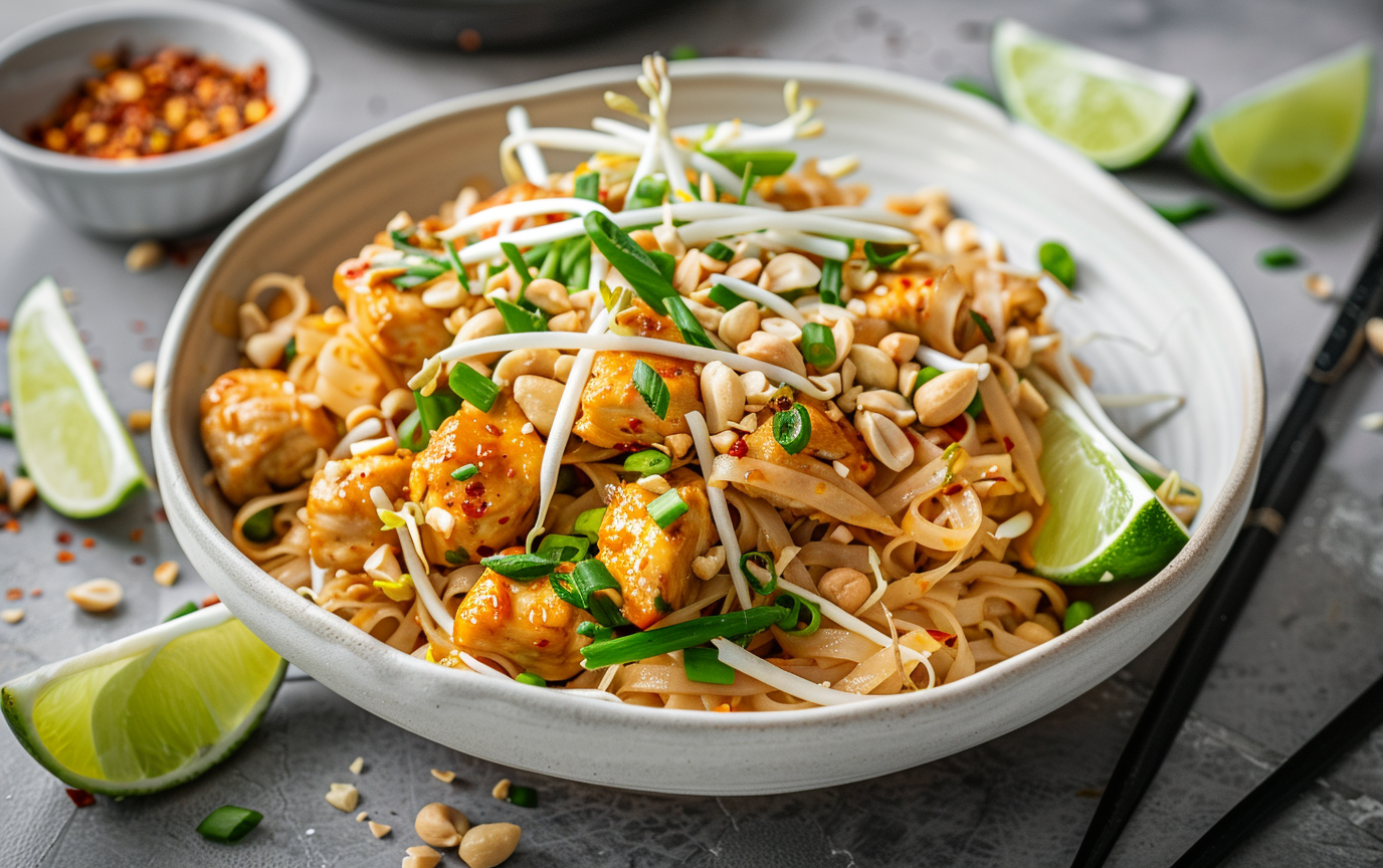 Quick Chicken Pad Thai - Hungry Ghost Food and Travel