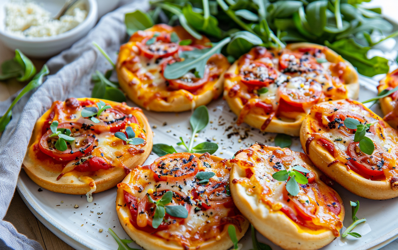 # 1 Grilled Tomato and Cheese Mini Pizzas - Hungry Ghost Food and Travel
