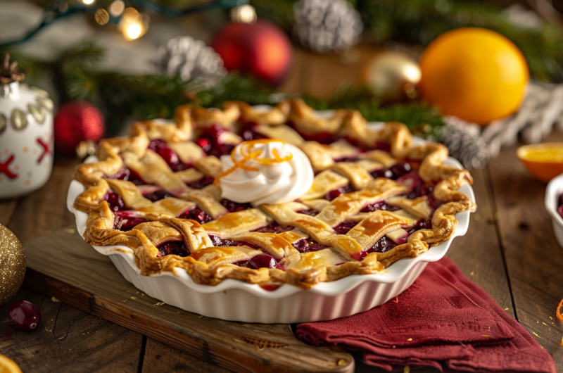 Cranberry Delight Pie - Hungry Ghost Food and Travel