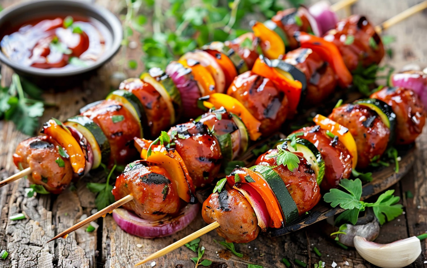 Delicious Vegan BBQ Skewers - Hungry Ghost Food and Travel