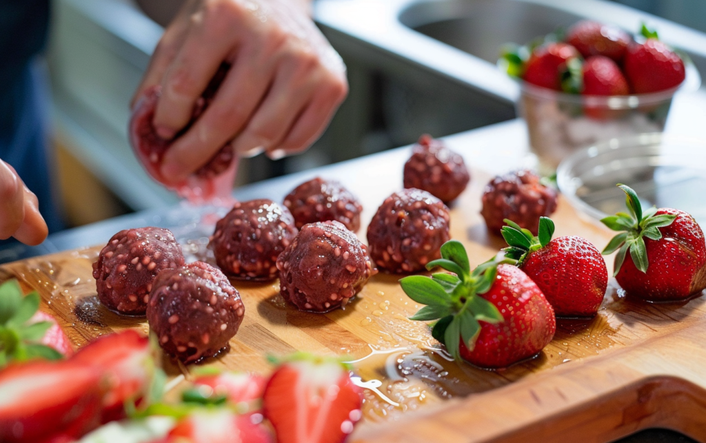 Ichigo Daifuku - Strawberry-Filled Mochi - Hungry Ghost Food and Travel