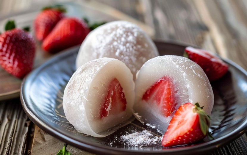 Ichigo Daifuku - Strawberry-Filled Mochi - Hungry Ghost Food and Travel
