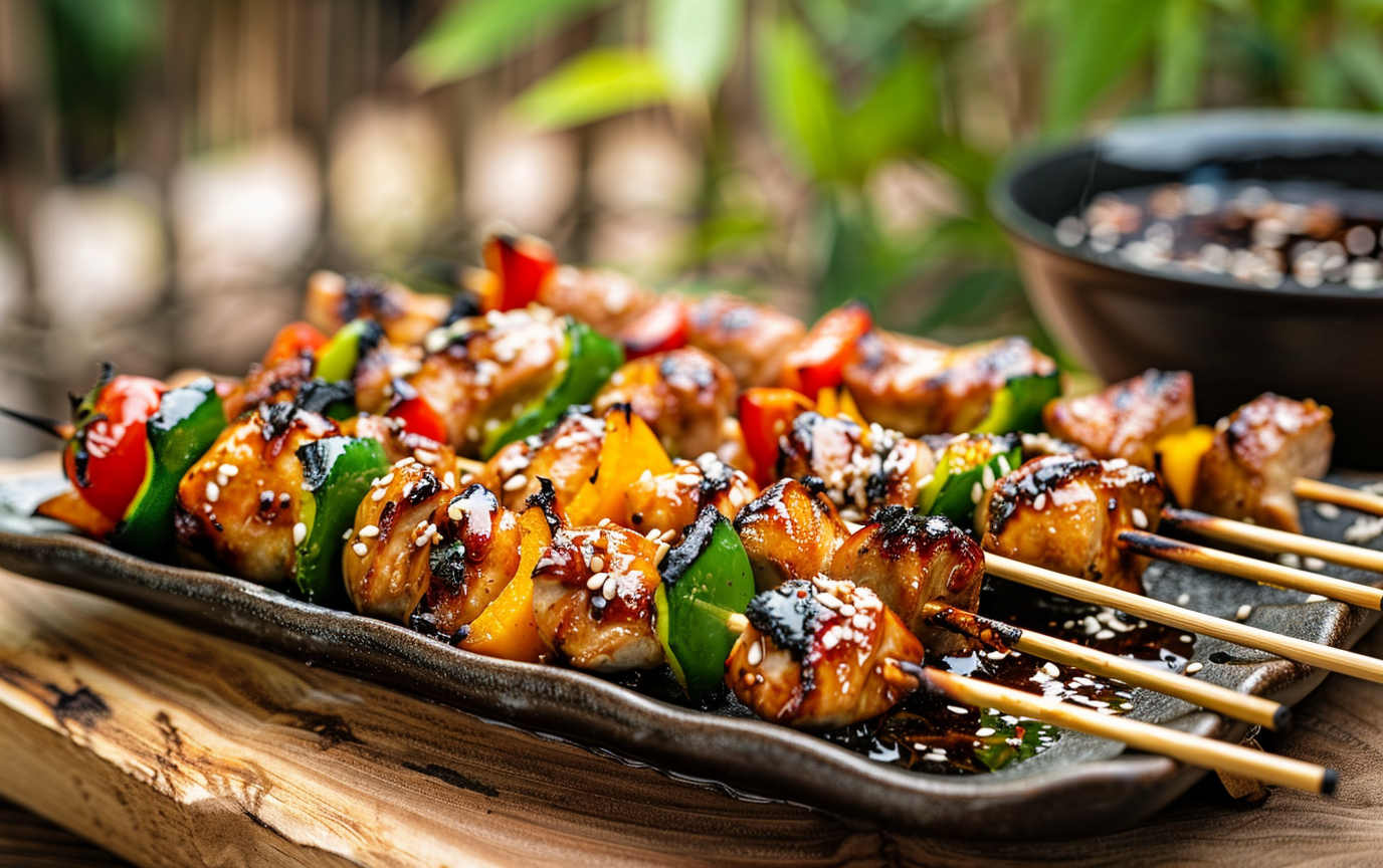Yakitori Recipes: Charcoal-Grilled Chicken and Veggie Skewers - Hungry ...