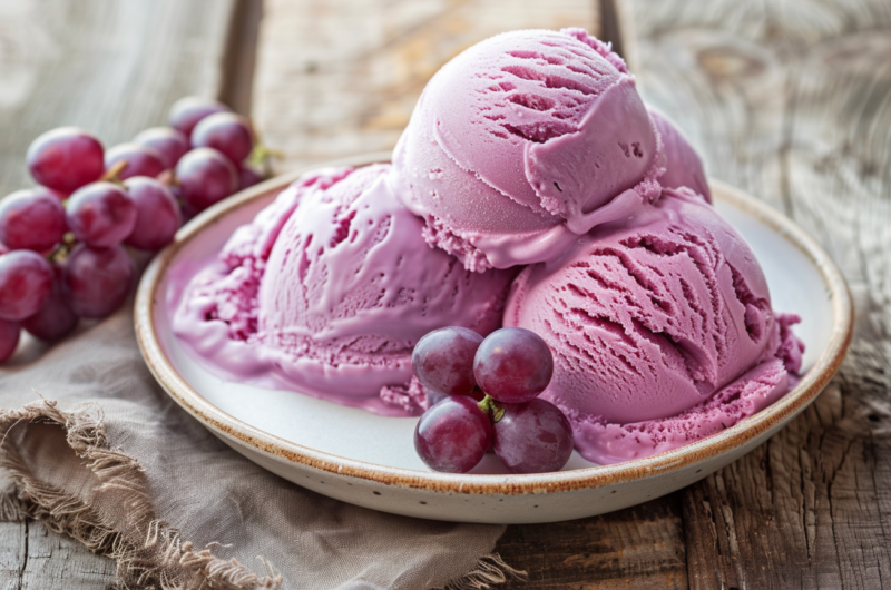 Classic Concord Grape Ice Cream - Inspired By Momofuku's Purple Drink ...