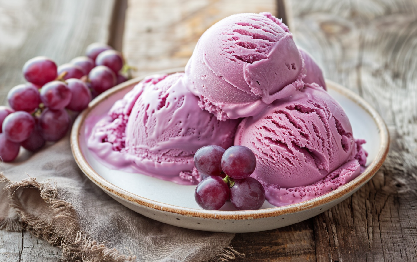 Classic Concord Grape Ice Cream - Inspired By Momofuku's Purple Drink ...