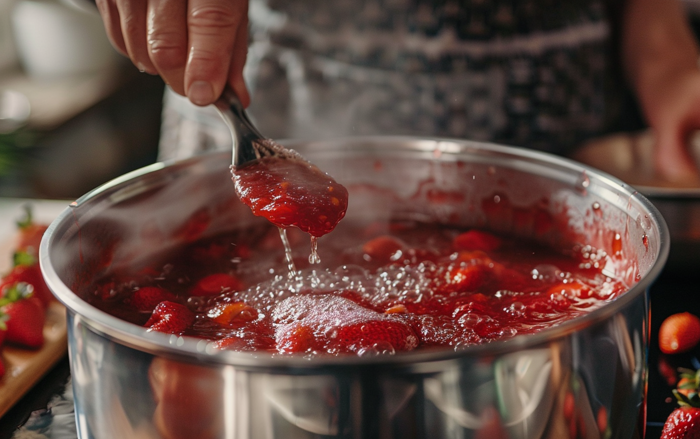 Rustic Wild Strawberry Preserve - Hungry Ghost Food and Travel